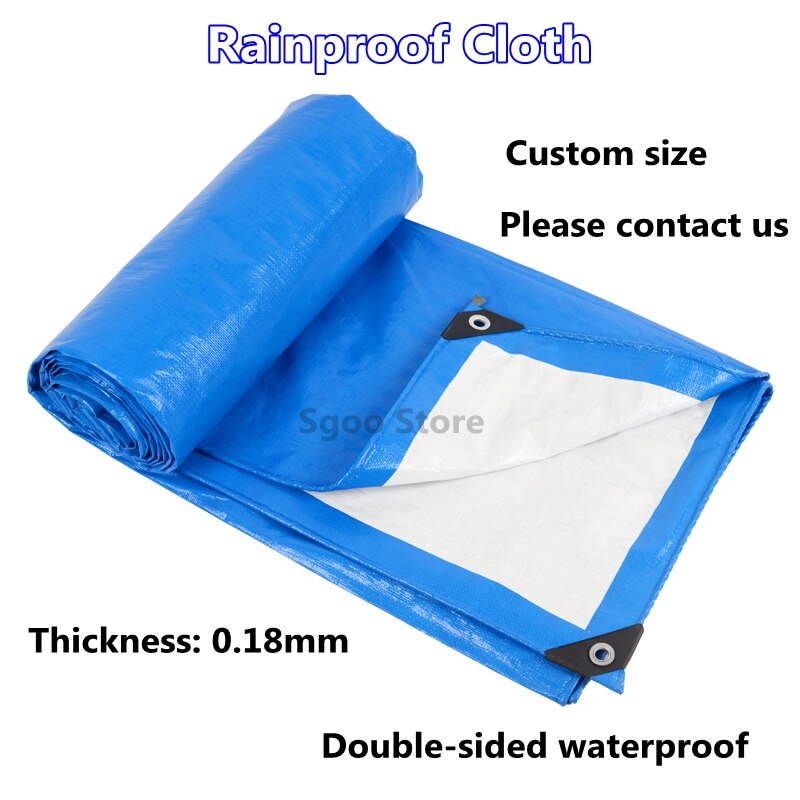 Thick 0.18mm PE Tarpaulin Rainproof Cloth Outdoor ... – Vicedeal