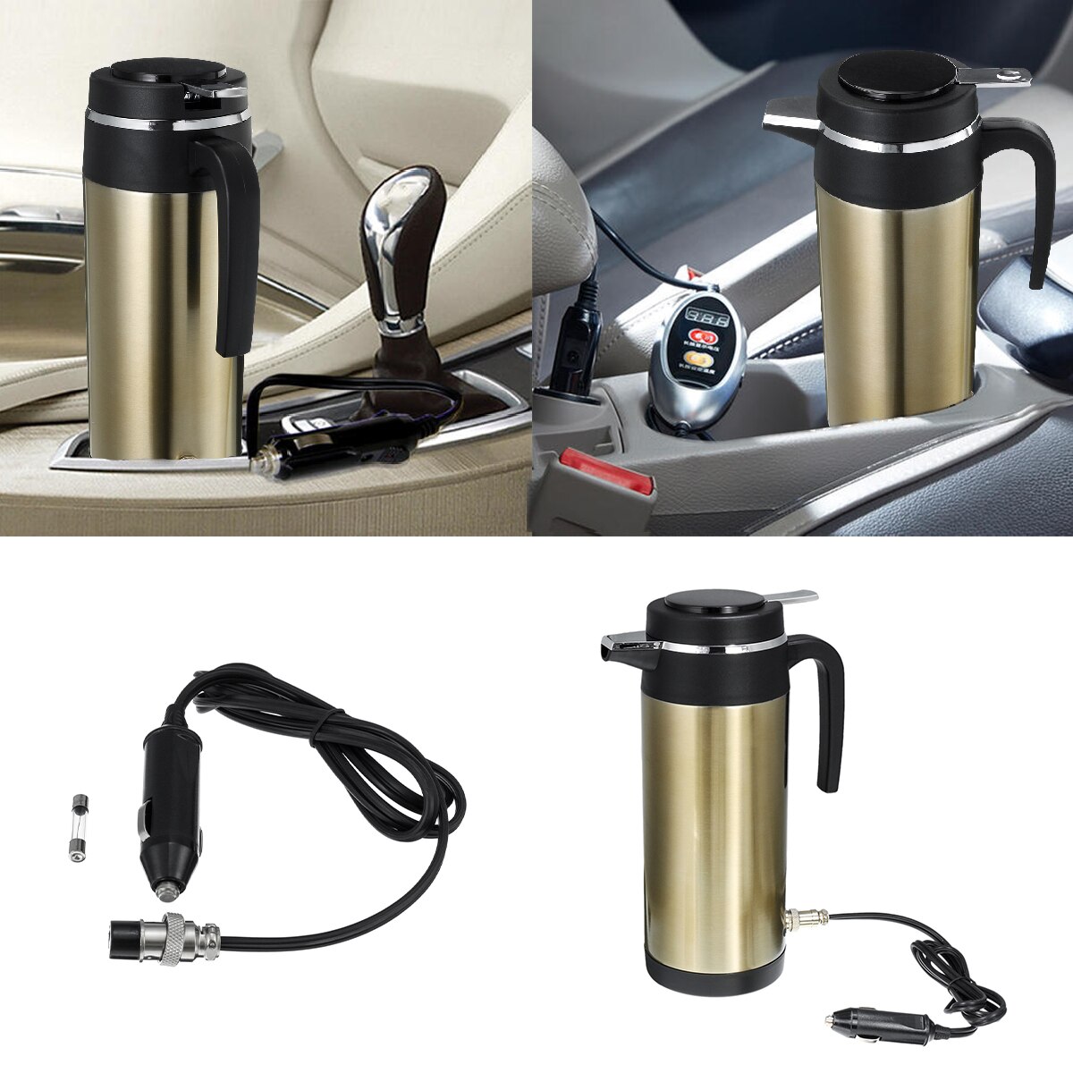 1200mL Car Electric Heating Cup Thermostatic Kettl... – Vicedeal