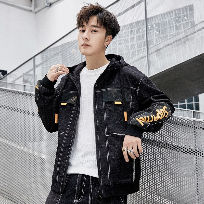 popular logo men's work jacket hip hop top coat Ho... – Grandado