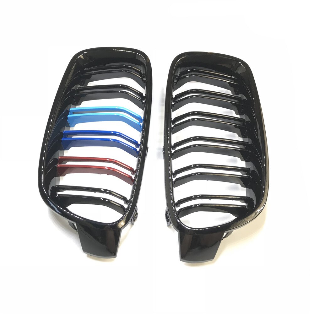 1 Paar Gloss Black Carbon Fiber M Kleur Abs Grille... – Vicedeal