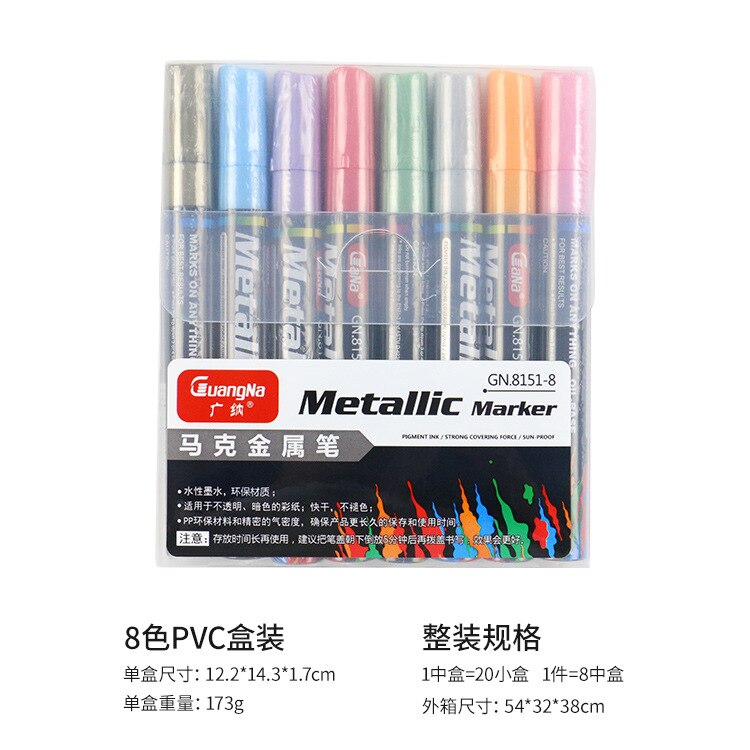 Color Metal Marker Water Based Black Card Paint Hi... – Vicedeal
