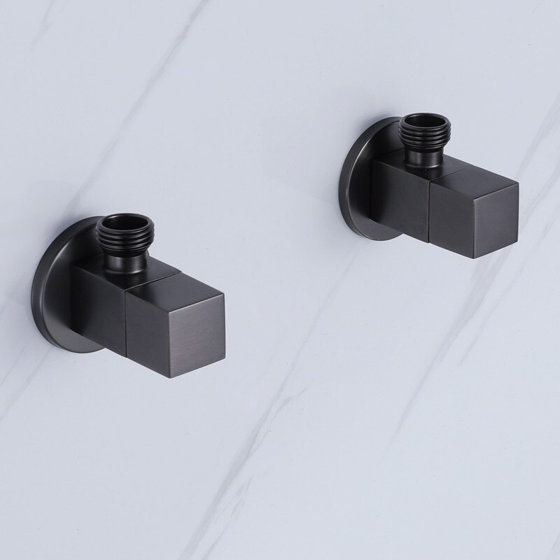 brushed gray Square Angle Valve Shut Off Water Sto... – Grandado