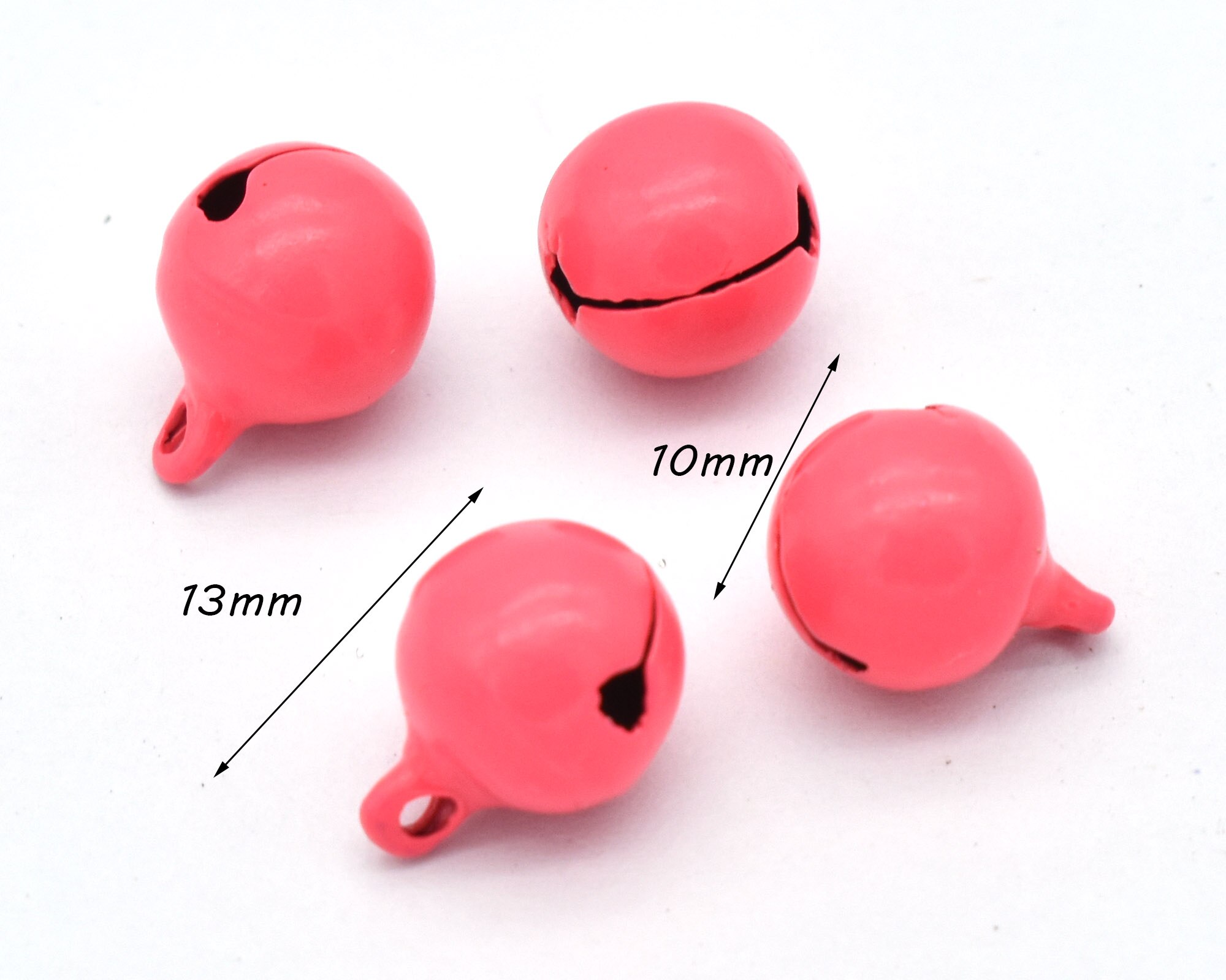10mm Pink Tiny Jingle Bells Christmas Bells Jewelr... – Grandado