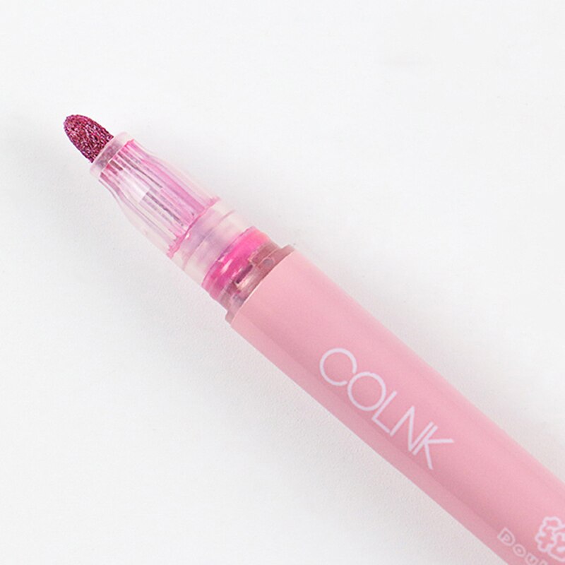 8 Color Double Line Outline Pen Highlighter Marker... – Vicedeal