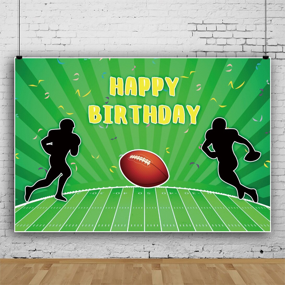 Football Soccer Photography Backdrops Happy Birthd... – Grandado