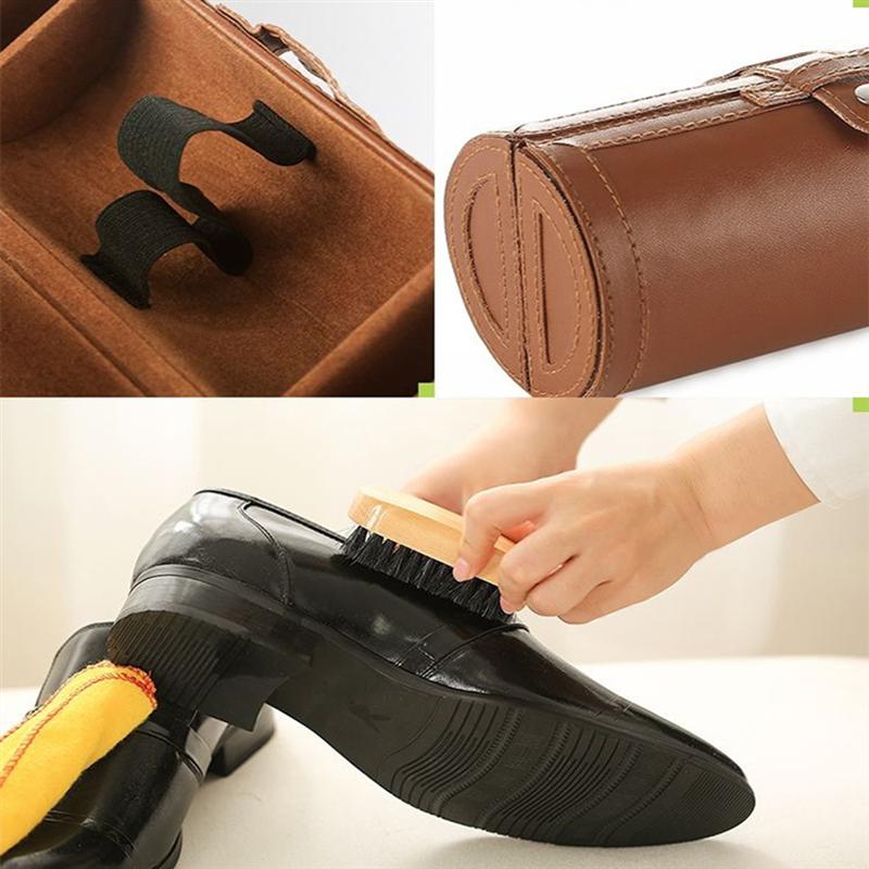 16.5x10x10cm Leather Shine Set Polishing Brush San... – Grandado