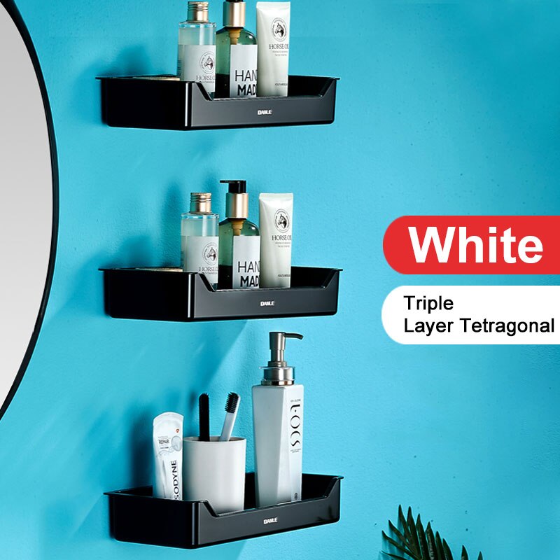 Bathroom Shelf Organizer Shower Storage Rack Black... – Vicedeal