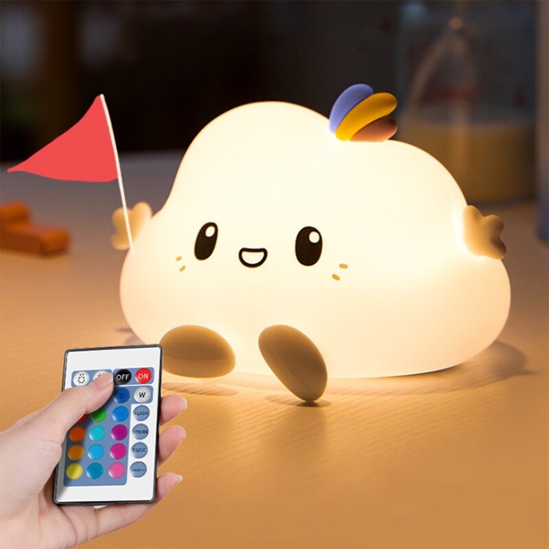 Rechargeable Colorful Press Sensor LED Night Light... – Grandado