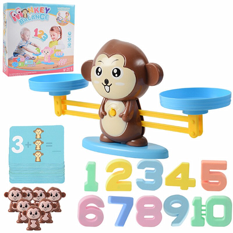Kids Early Education Puzzle Monkey Balance Number ... – Vicedeal