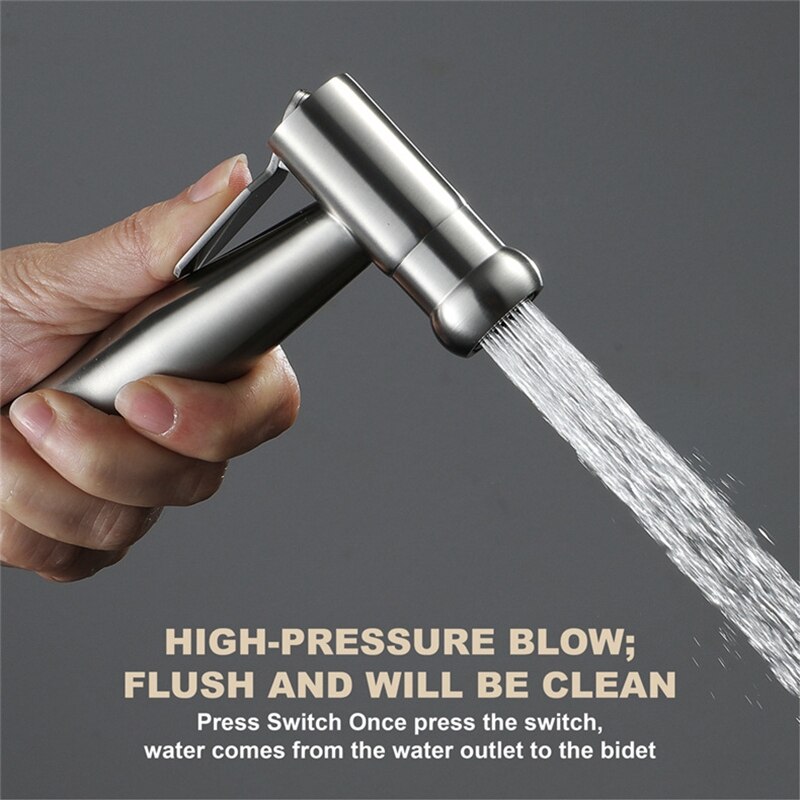 Toilet Hand-Held Bidet Sprayer Stainless Steel Sho... – Grandado