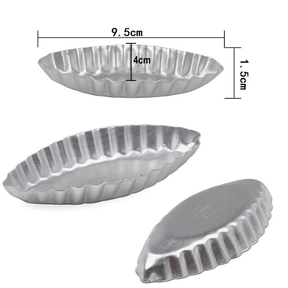 3-15pcs Aluminum Boat Shape Tart Mold French Desse... – Vicedeal