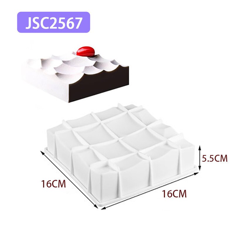 Rectangle Silicone Mousse Mold Rhombus Cake Mold B... – Vicedeal