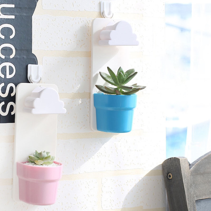 Modern Home Wall Hanging Flower Pot Round Shape Hy... – Grandado