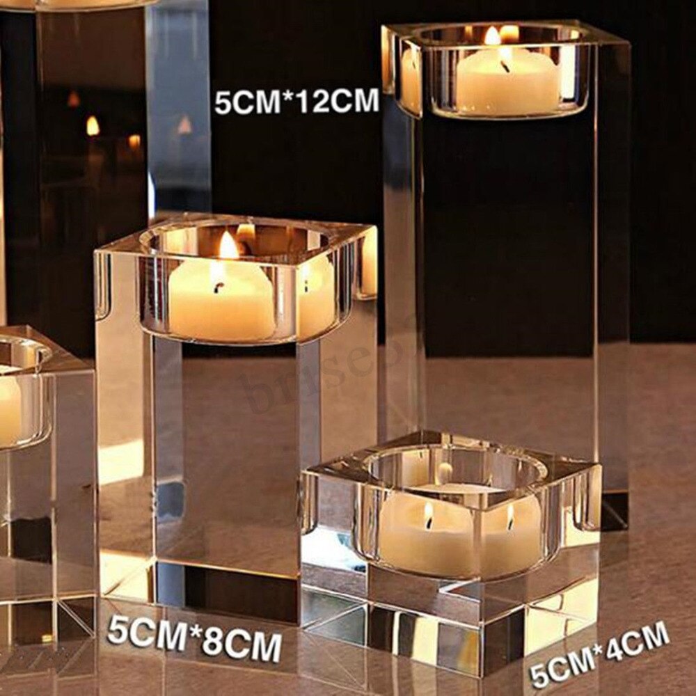 ANTINIYA Crystal Cylinder Vases Tea Light Candles ... – Grandado