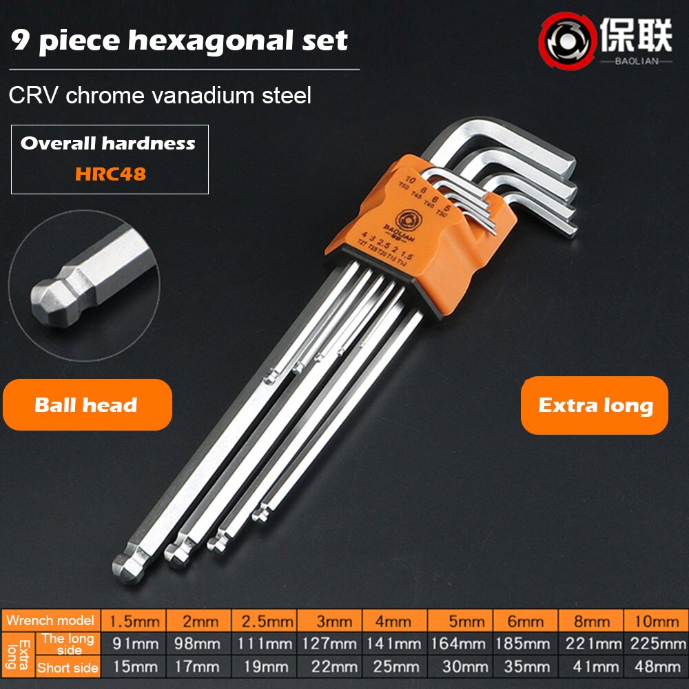 BAOLIAN Allen Key Set Hex Wrench Screwdriver Set H... – Vicedeal