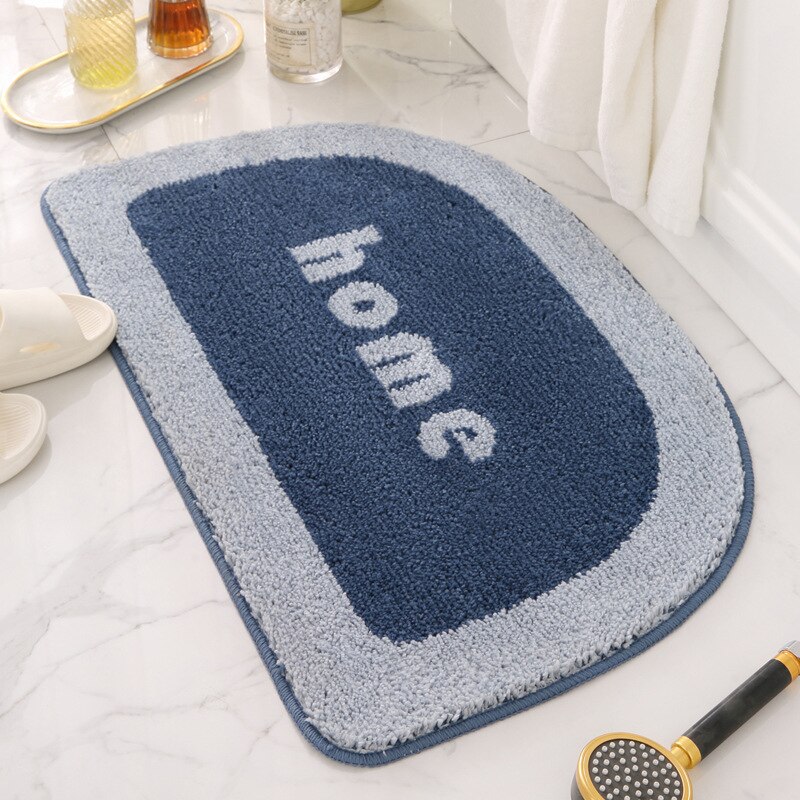Semi-Circular Bathroom Absorbent Floor Mats Home T... – Grandado