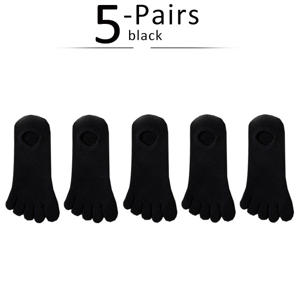 5 Pairs Summer Invisible Toe Socks Woman Girl Cott... – Grandado