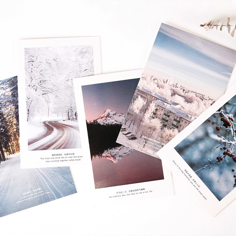 30 Sheets/Set Thousand Piles of Snow Series Postca... – Grandado