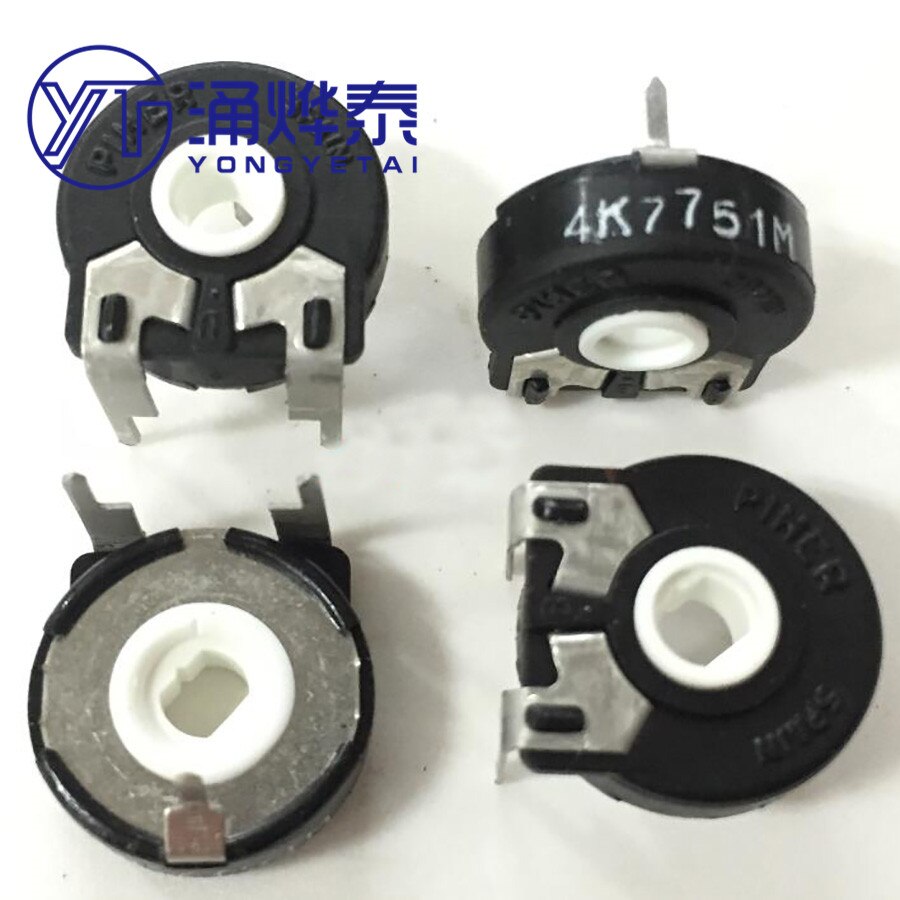 YYT adjustable potentiometer PT15-4.7K horizontal ... – Grandado