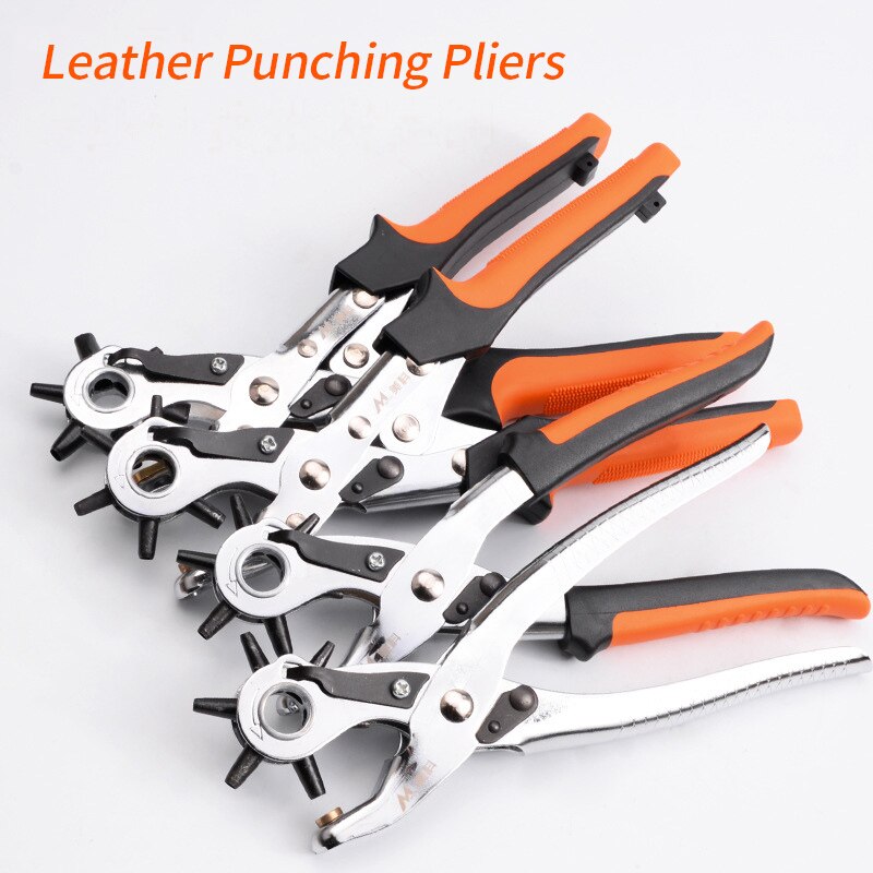 Leder handwerk Stanzen Zange Runde Loch und Oval L... – Vicedeal