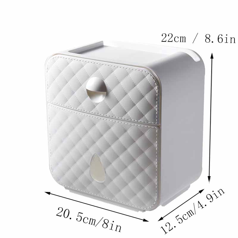 Toilet Roll Box Bathroom Waterproof Tissue Box Pla... – Grandado