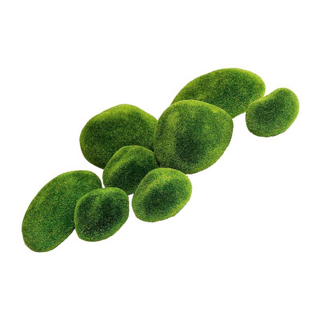 Deco moss stones 8 pieces 4-8 cm – Vicedeal