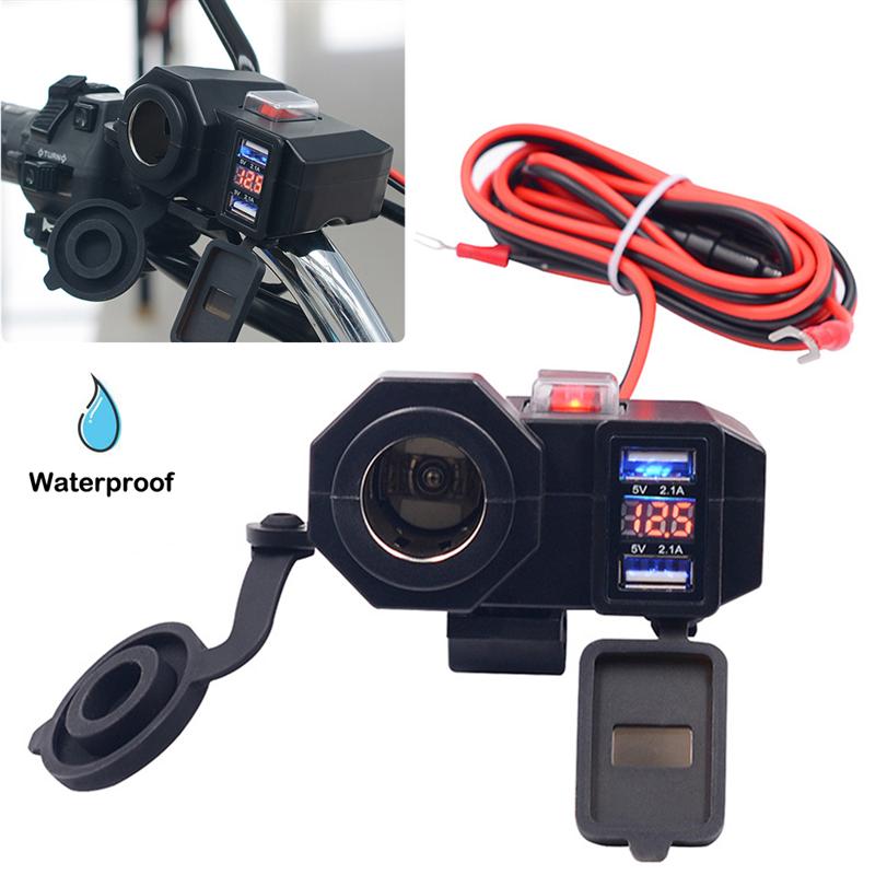 12V-24V Usb Motorfiets Lader Waterdichte Dual Poor... – Vicedeal