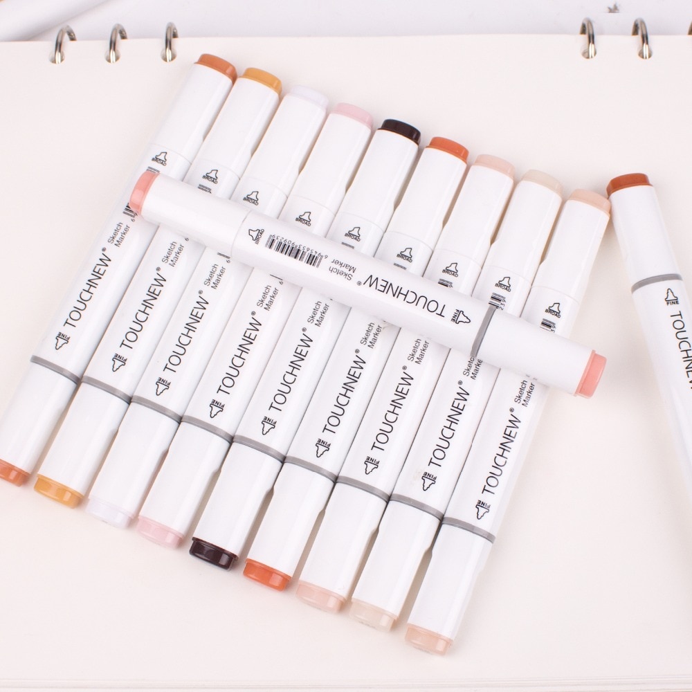 TOUCHNEW Dual Marker Pen Alcohol In Art Marker ,Sk... – Grandado