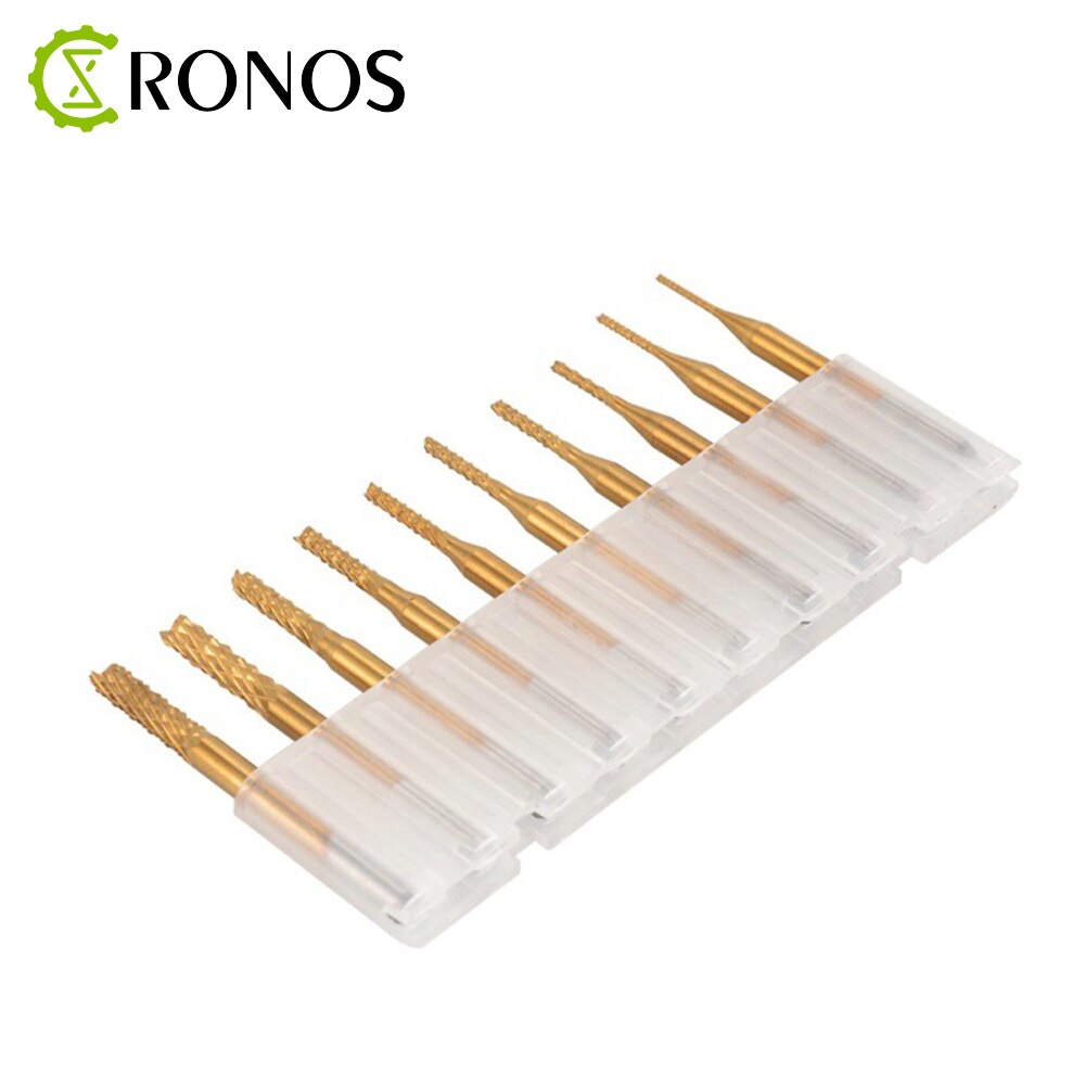 10pcs CNC Machine Router Bit PCB Carbide End Mill ... – Grandado