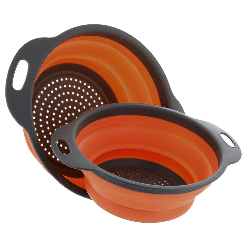 Portable Folding Bucket Foldable Silicone Colander... – Grandado