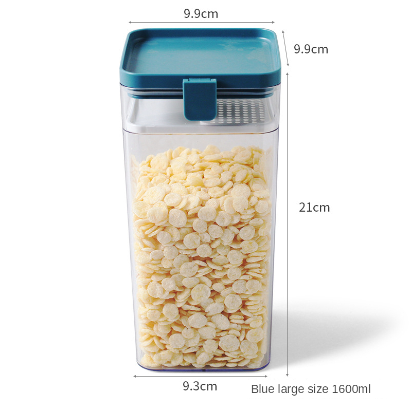 Plastic Food Sealed Cans Kitchen Dry Goods Storage... – Grandado