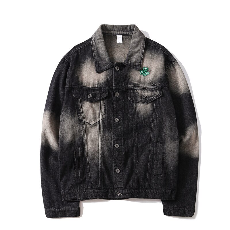 Denim Jacket Men Graffiti Printed Vintage Rapper S... – Grandado