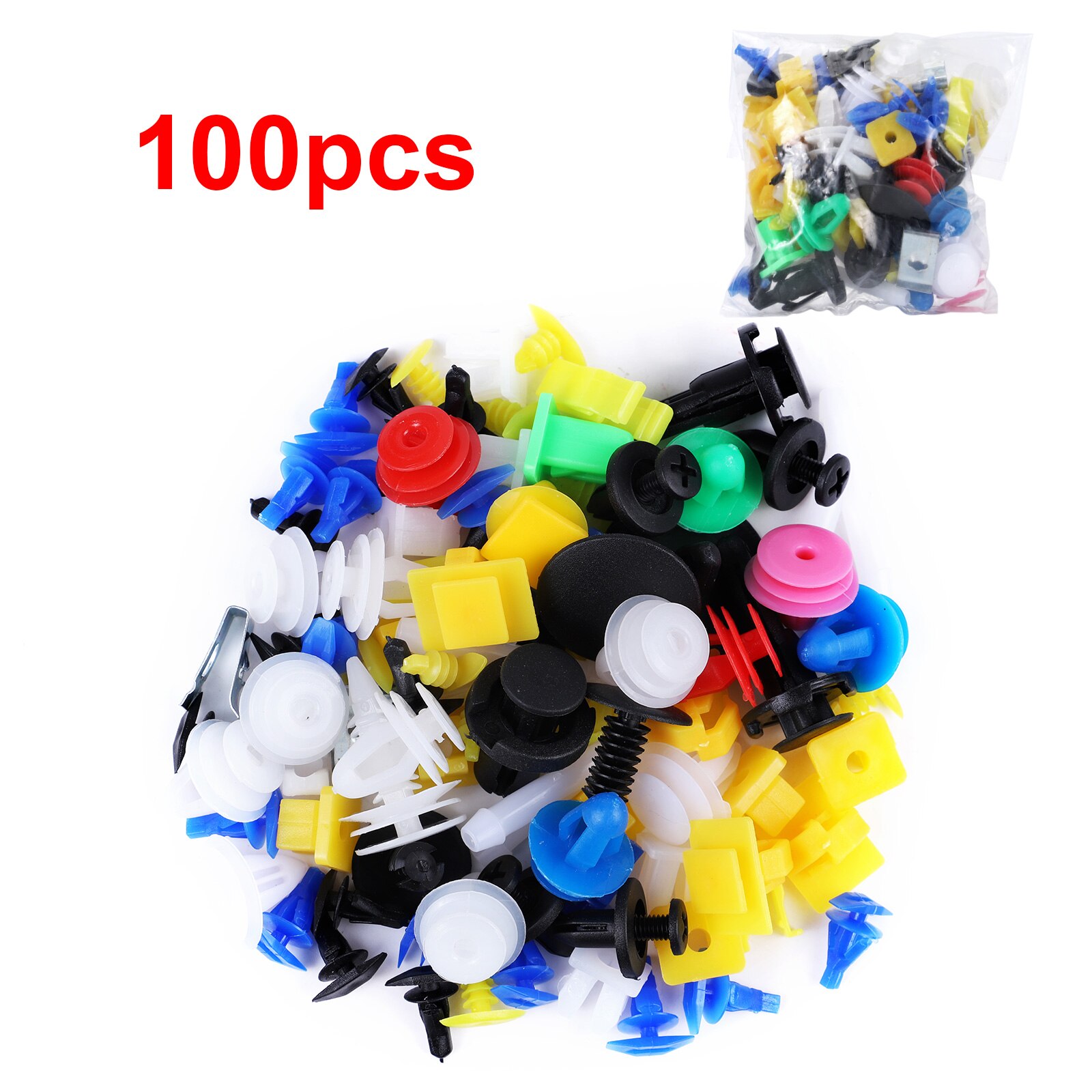 100 Pcs/set Car Panel Fender Fixing Rivets Push Pi... – Grandado