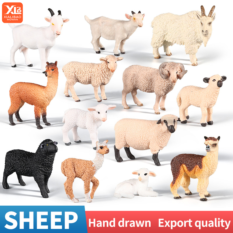 Farm Poultry Animals Solid Simulation Alpaca Sheep... – Grandado