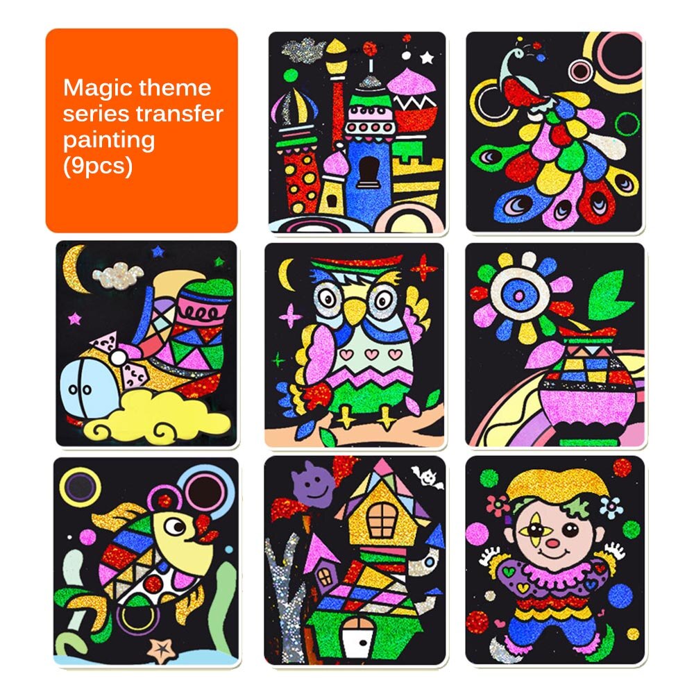 Children DIY Cartoon Magic Transfer Painting Craft... – Vicedeal