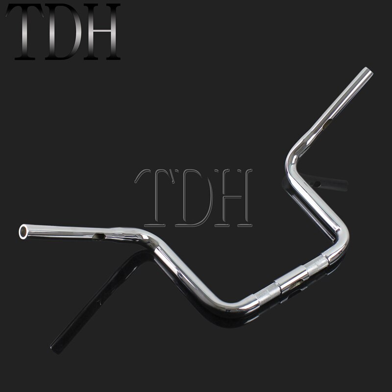 Chrome 10" Rise Handlebar 1-1/4" Ape Hanger Handle... – Grandado