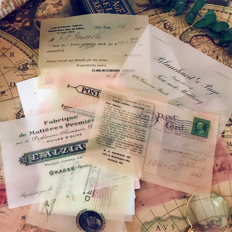 16PCS große größe Vintage junk journal material pa... – Vicedeal