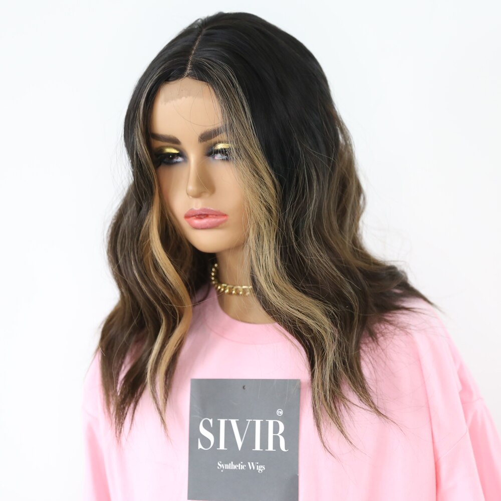 Sivir Synthetic wigs Short Wavy Orange Brown Black... – Vicedeal