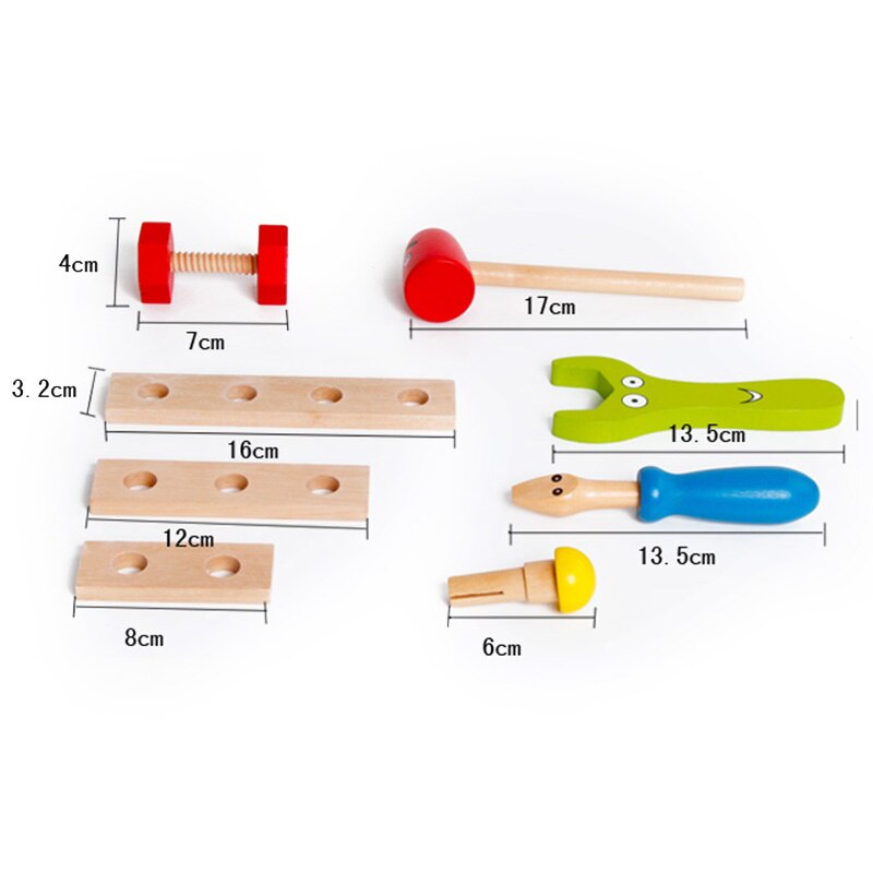 Children'S Toy Wood Pretend Panda Tool Repair Main... – Grandado