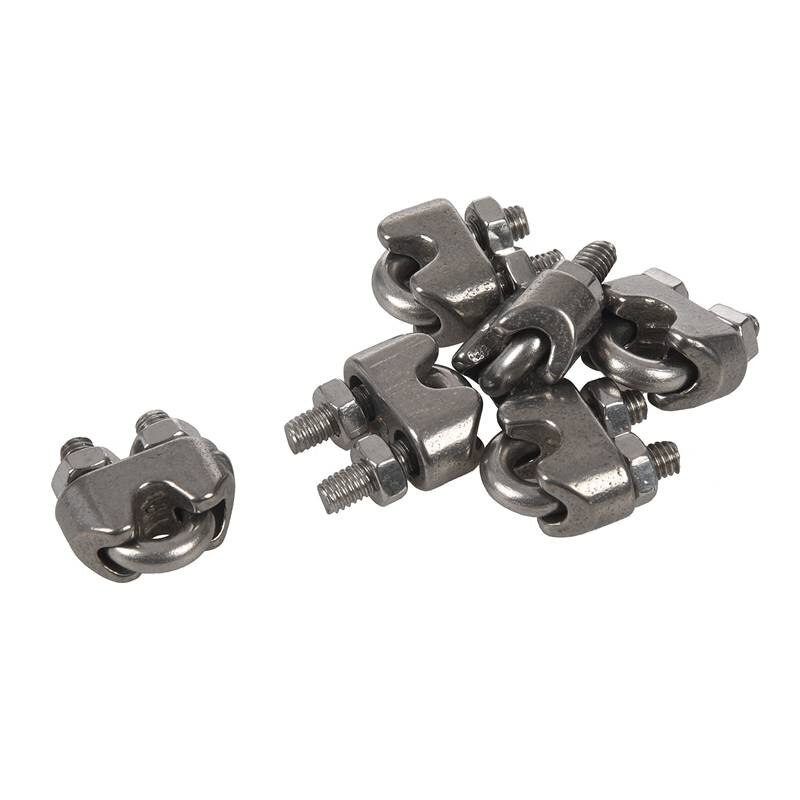 6 Pcs 304 Stainless Steel Saddle Clamp Cable Clip ... – Vicedeal