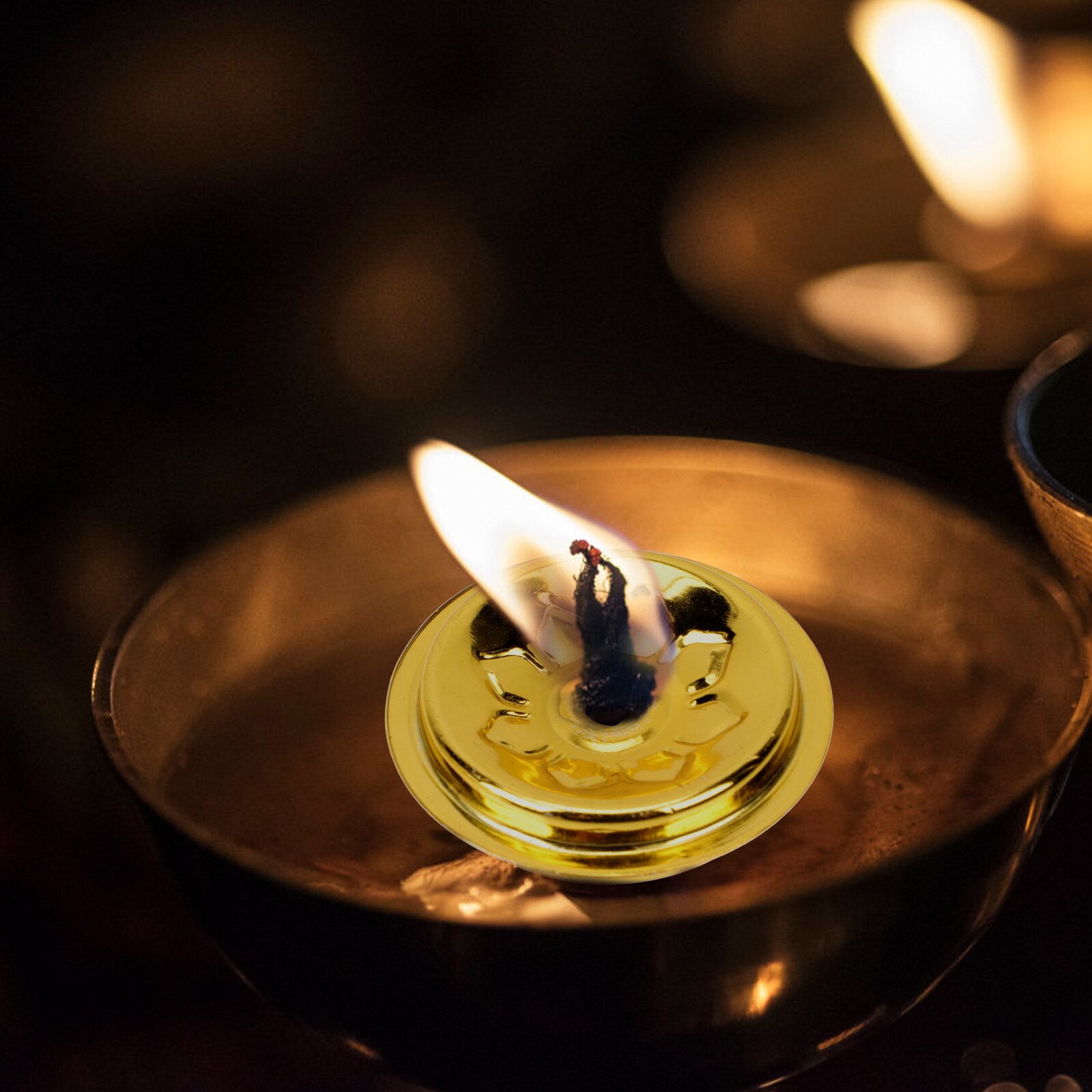 10 Pcs Holders Oil Lamp Floating Wick Holder Float... – Grandado