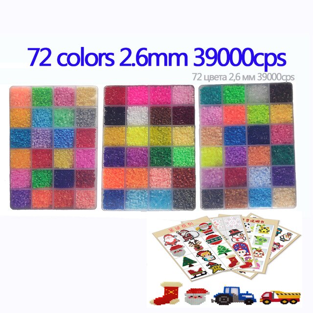 30000pcs 2.6mm Hama Beads Perler Mini Hama Fuse Be... – Grandado