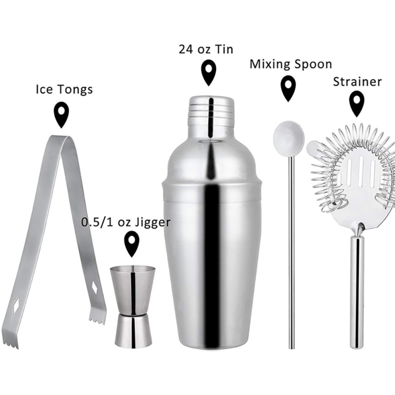 Cocktail Shaker Stainless Steel Mixer Drink Tools ... – Grandado