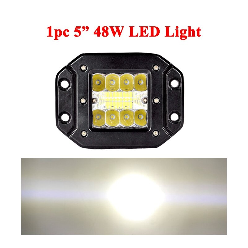 VISORAK 5" Inch 12V 24V Car LED Pods Flush Mount S... – Vicedeal