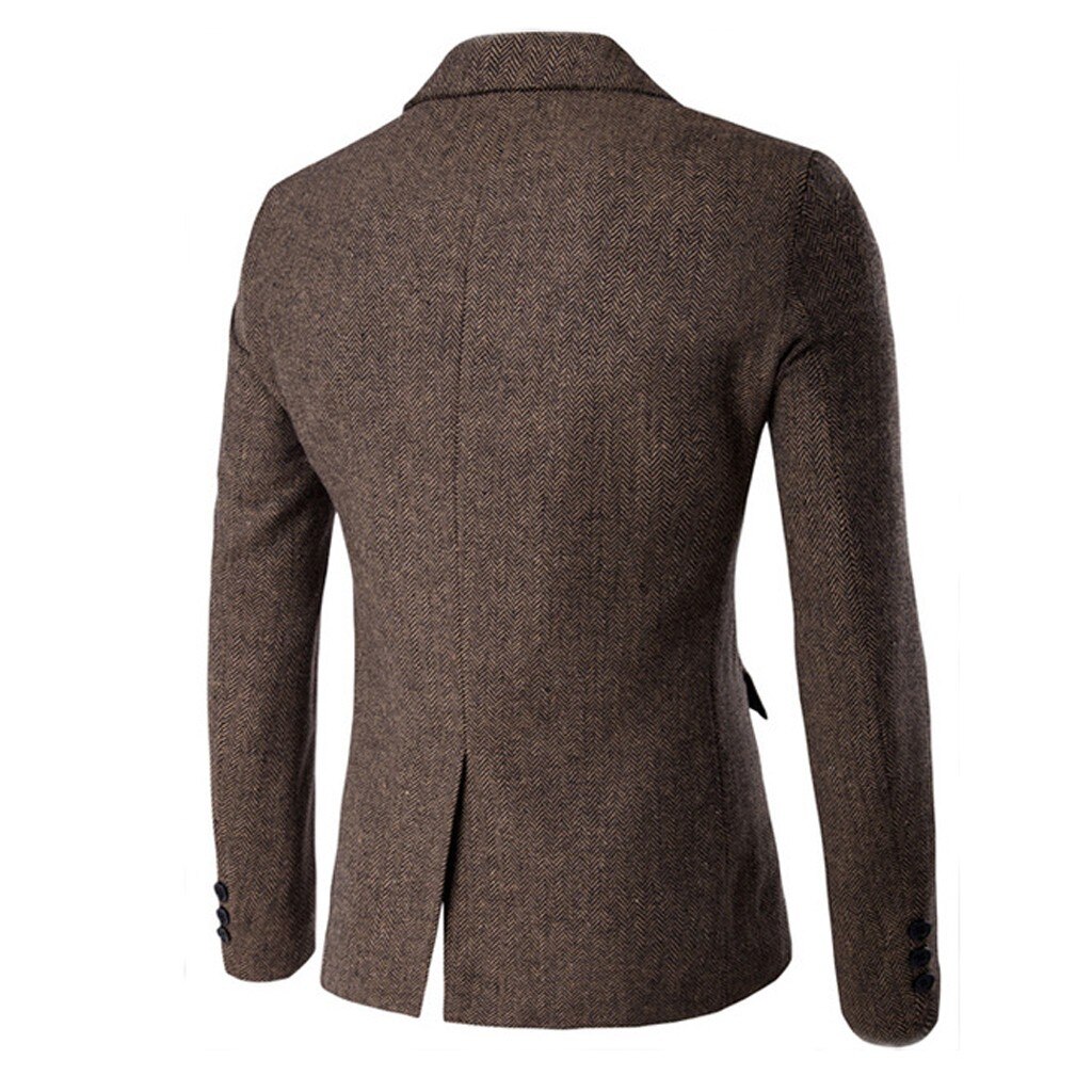 Brand Nice Men Casual Blazer Jacket Autumn Long Sl... – Vicedeal