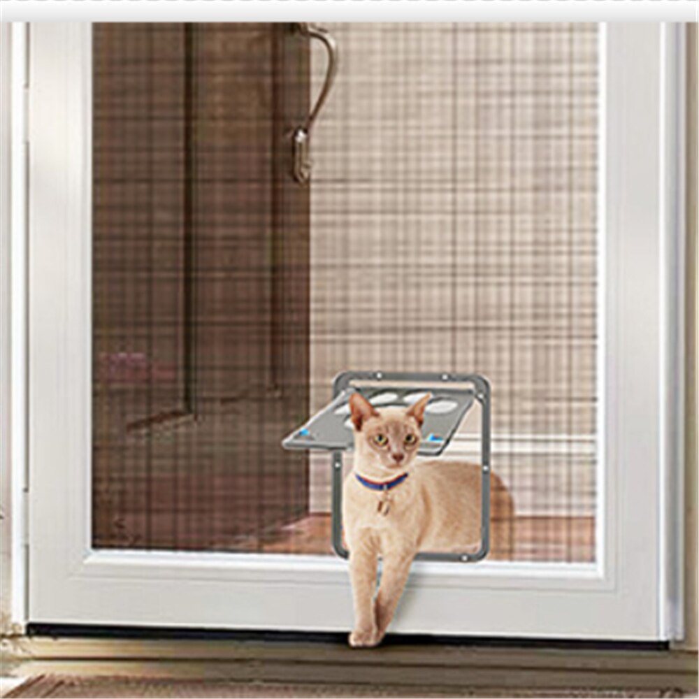 Pet Door Gate Magnetic Lockable Safe Animal Gate A... – Grandado