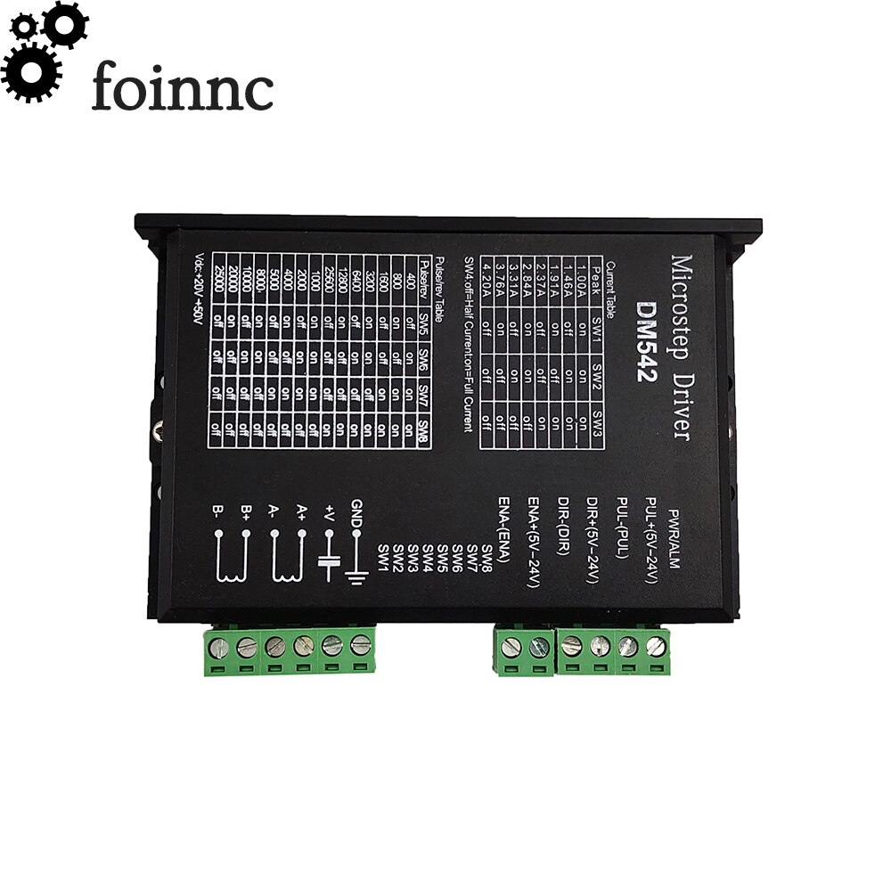 2-Fase Digitale Stappenmotor Driver DM542 DC24V-50... – Grandado