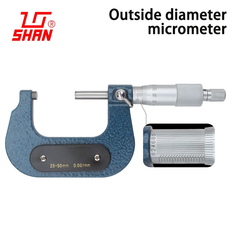 Outside Micrometer 25-50mm high precision 0.001 sp... – Grandado