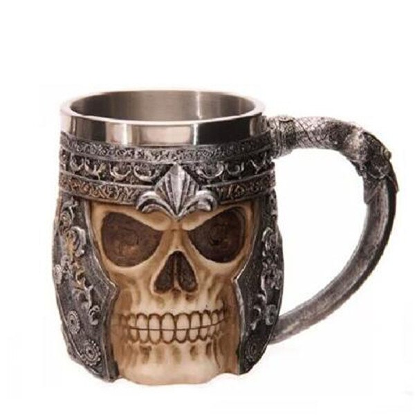 Transhome 3D Resin Skull Mug 350ml Tankard Strikin... – Grandado
