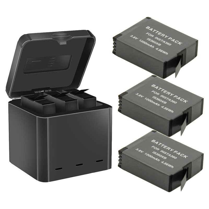 Insta 360 replacement Battery+ charging box triple... – Grandado
